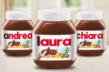 Nutella sei tu il nome sul barattolo della crema i nocciole
