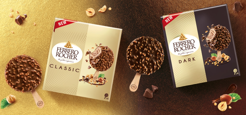 Ferrero lancia 5 nuovi gelati e ghiaccioli