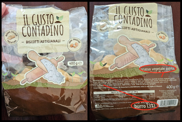 Biscotti artigianali Il Gusto Contadino: una sorpresa in etichetta