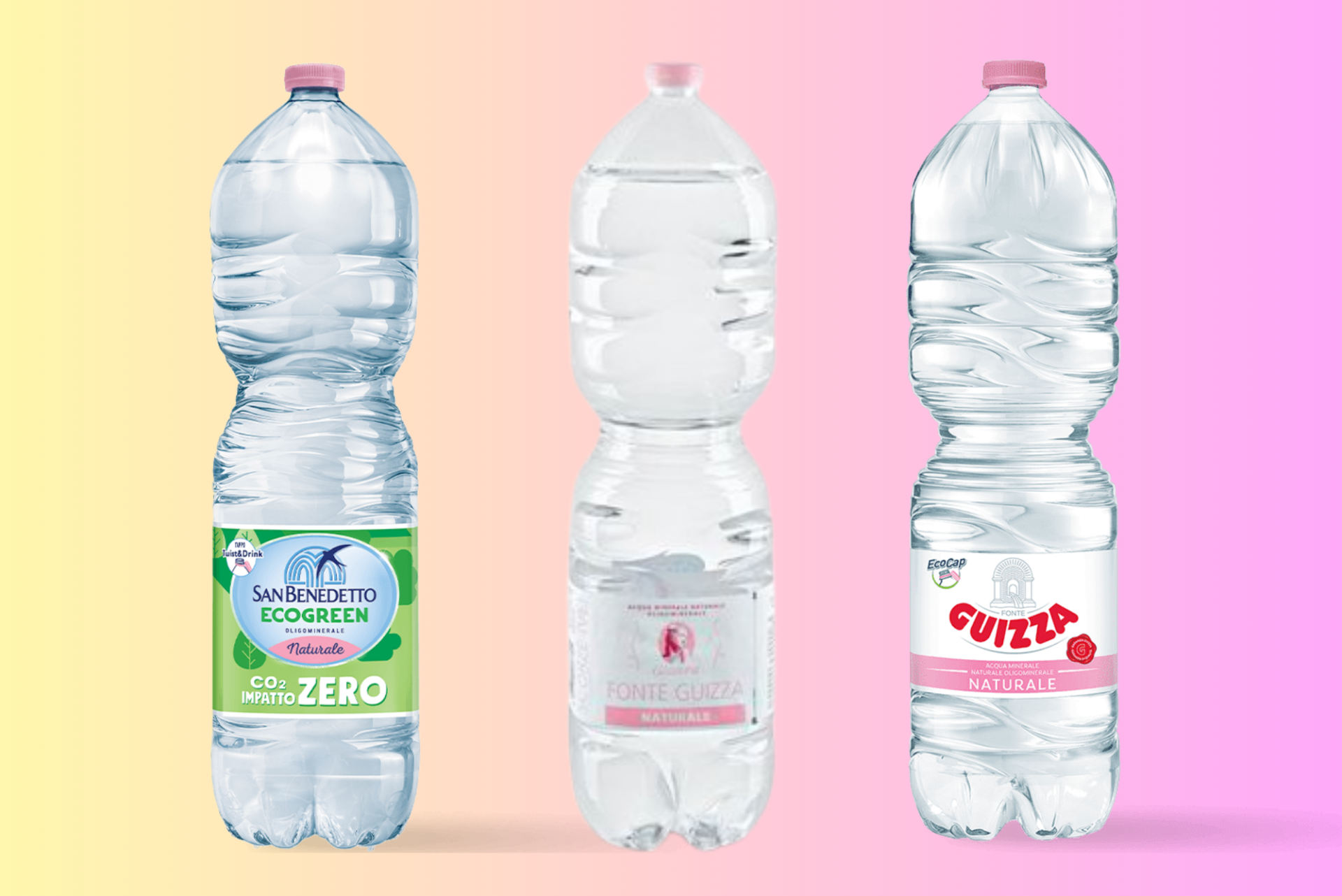 Eurospin, acqua Ginevra uguale a Guizza e simile a San Bendetto