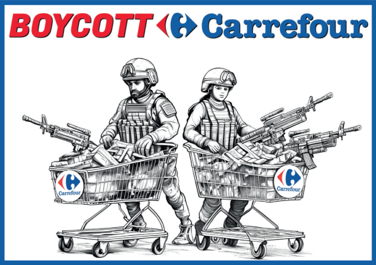 Carrefour: lanciato il boicottaggio in tutta Italia per la Palestina